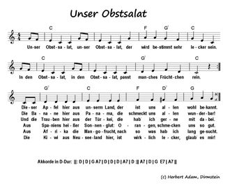 In den Obstsalat - Aktions-Seite Seelsorge in Kitas