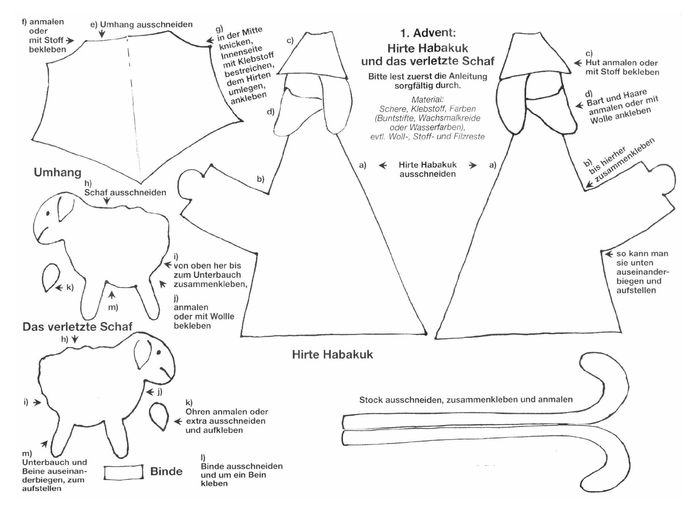 Bastelanleitung Habakuk 2016 - Aktions-Seite Seelsorge in Kitas